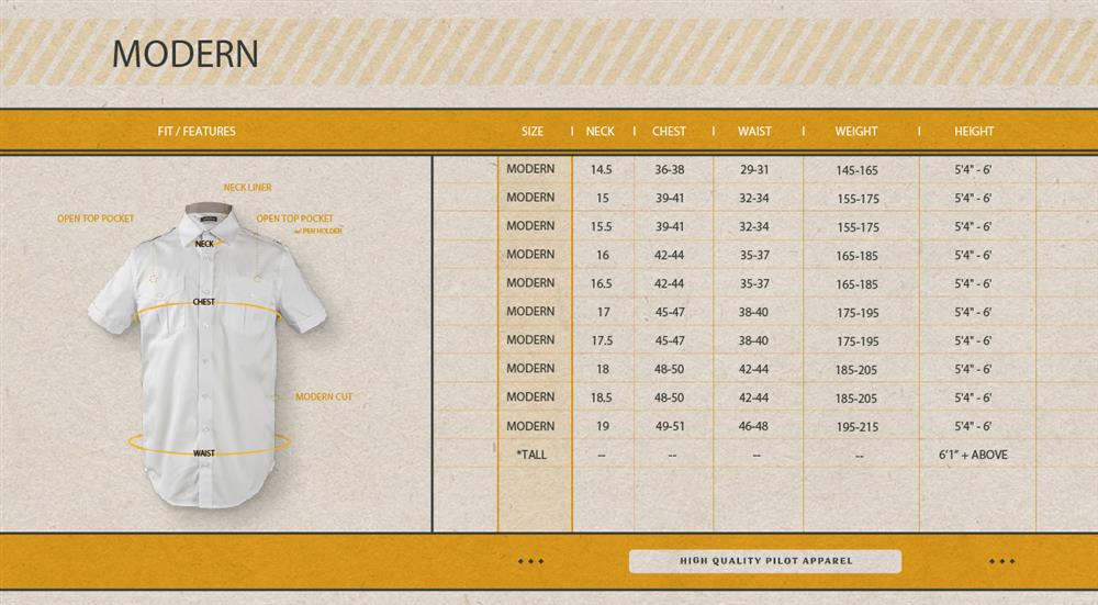 JetSeam - Men's Pilot Shirt - Long Sleeved - Modern Cut — The Pilot Supply
