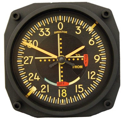 6" Vintage VOR Instrument Style Clock — The Pilot Supply