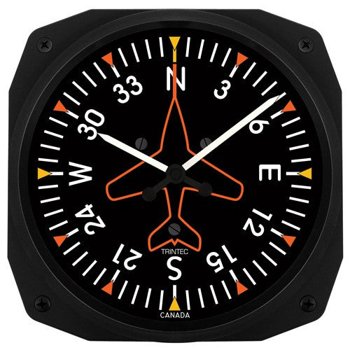 10" Directional Gyro Instrument Style Clock — The Pilot Supply