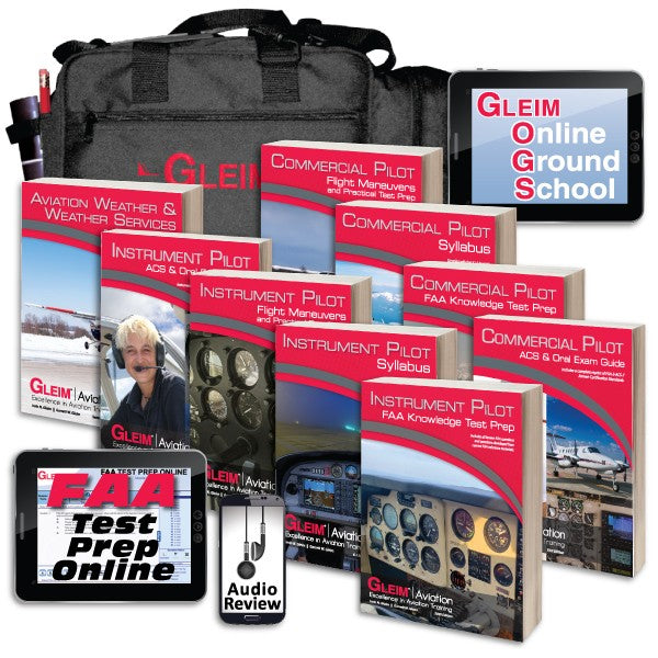 Gleim Deluxe Instrument / Commercial Pilot Kit with Audio Review — The ...